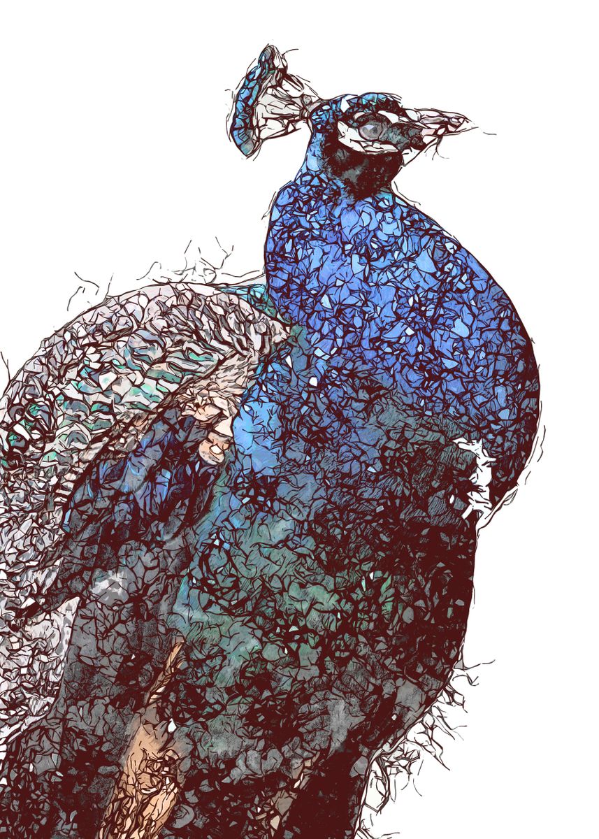 'Abstract Bird' Poster by Mads Thomsen | Displate