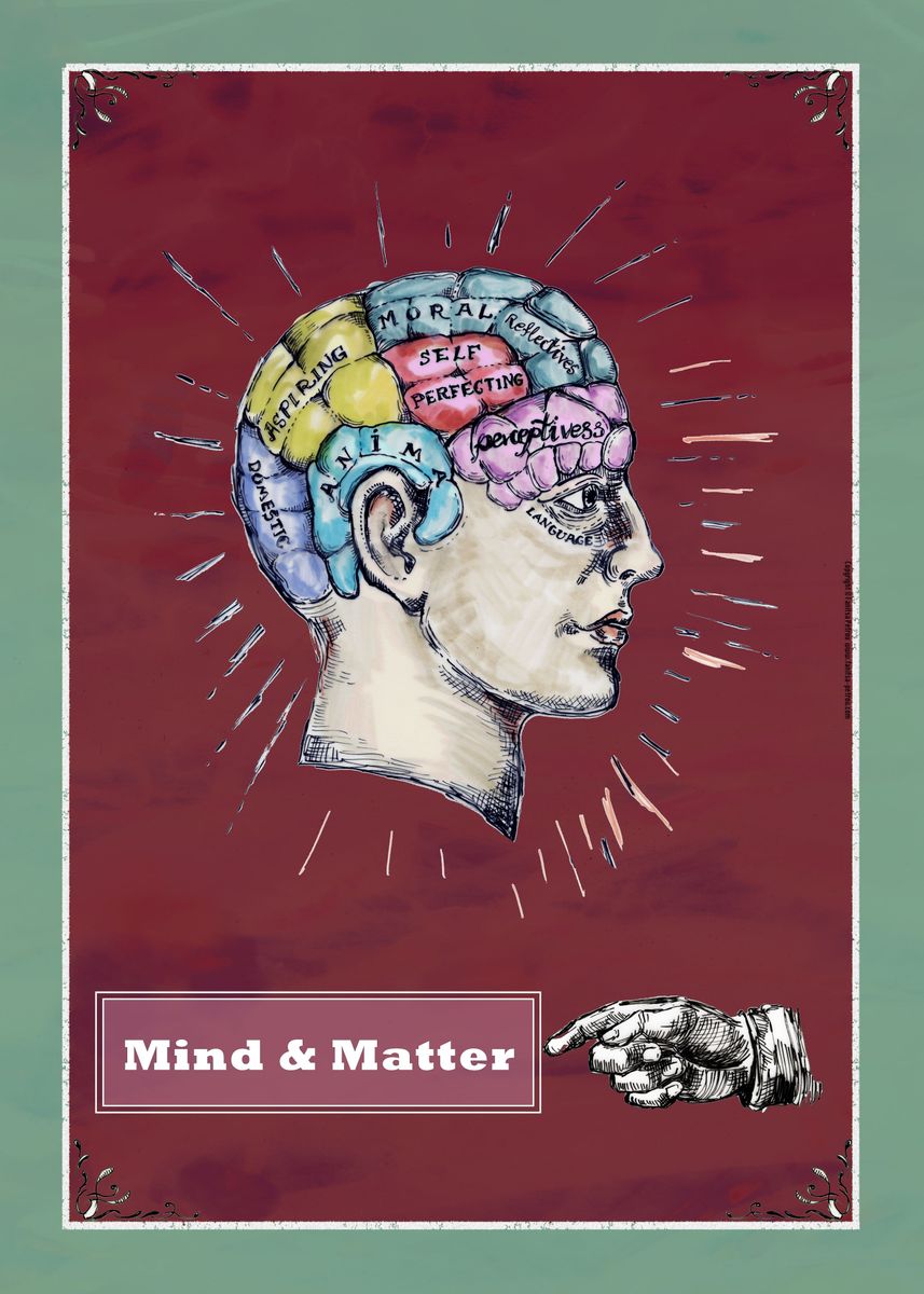 'Mind and Matter 2' Poster, picture, metal print, paint by Fanitsa ...