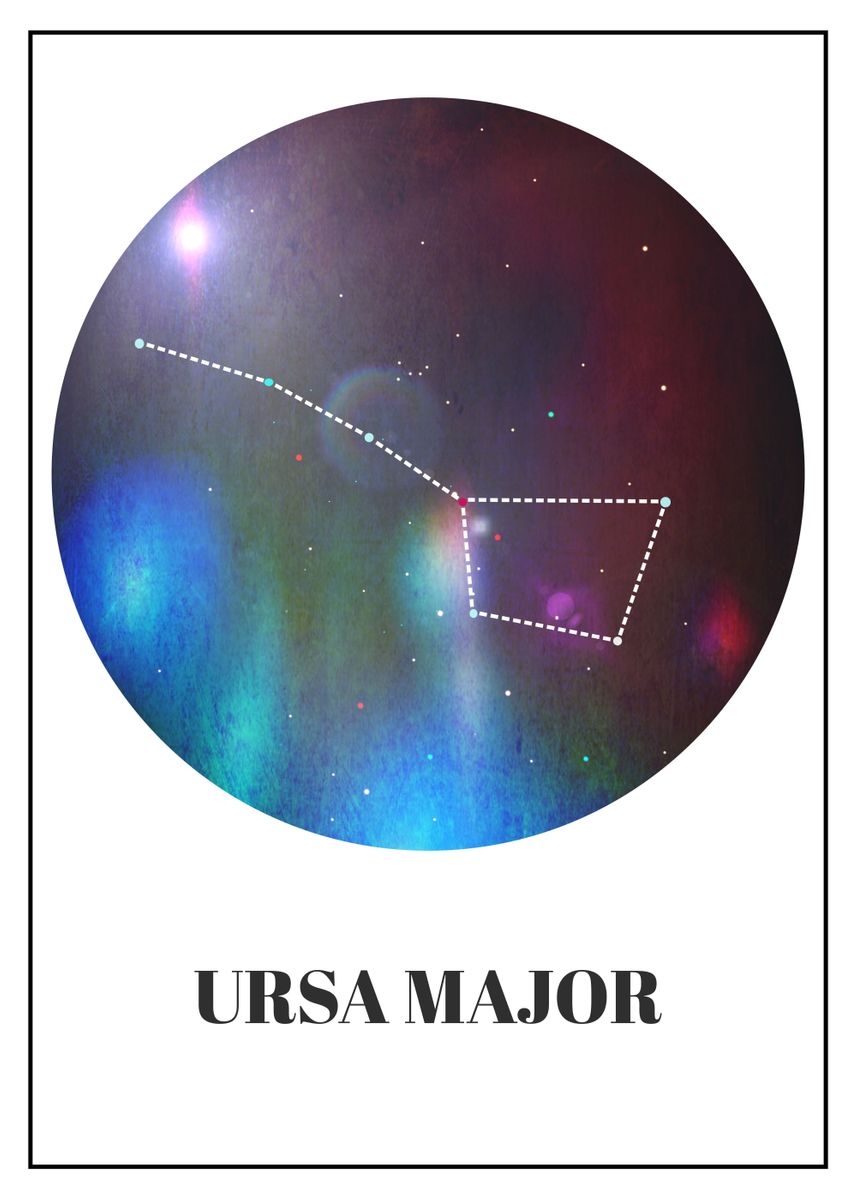 'Ursa Major' Poster, picture, metal print, paint by GregPics | Displate