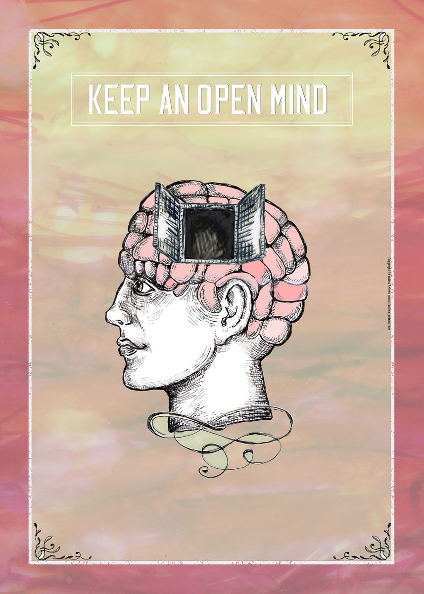 'Keep An Open Mind' Poster, picture, metal print, paint by Fanitsa ...