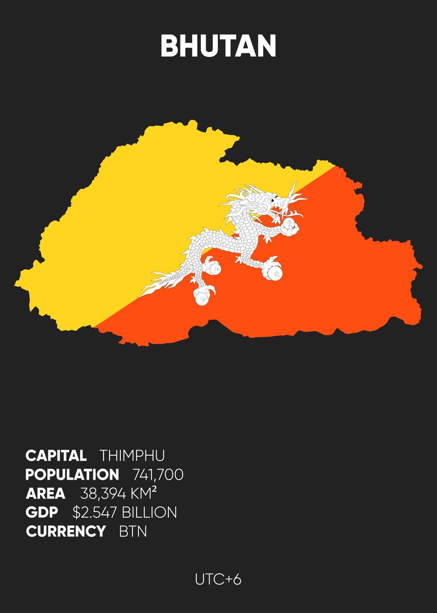 'Bhutan' Poster, picture, metal print, paint by Conceptual Photography ...
