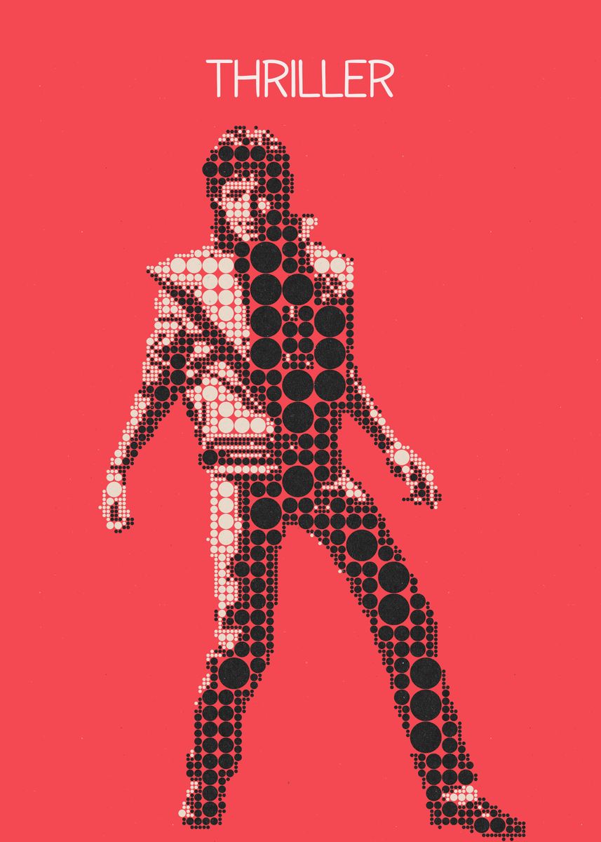'Thriller' Poster, picture, metal print, paint by The Poster | Displate