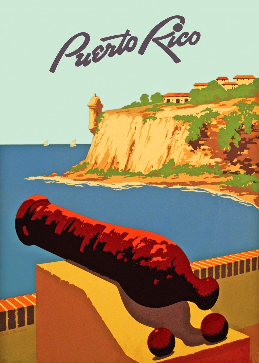 'Puerto Rico' Poster, picture, metal print, paint by Long Shot | Displate