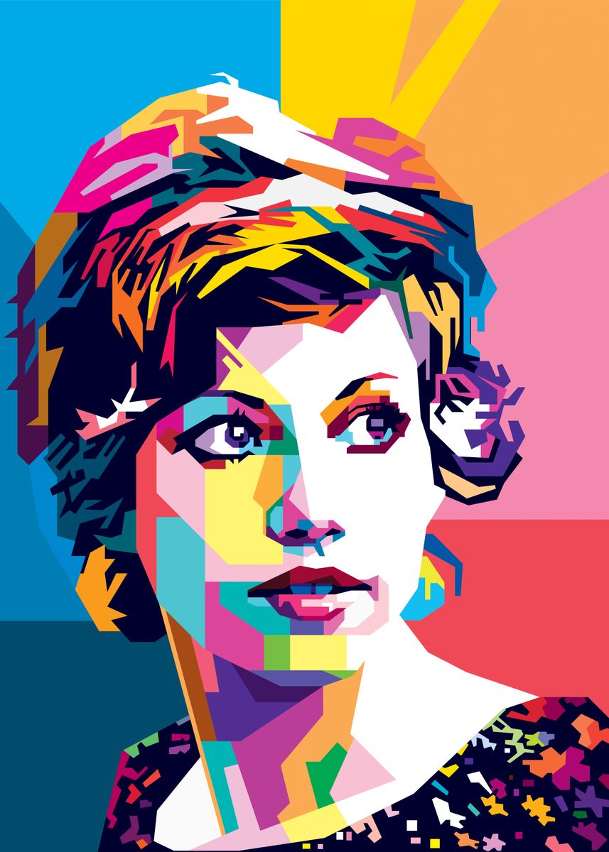 'Chava Alberstein' Poster, picture, metal print, paint by Colarcolor ...