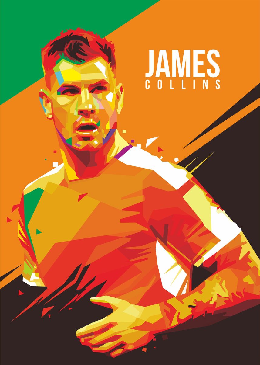 'james collins' Poster, picture, metal print, paint by Em sandia | Displate