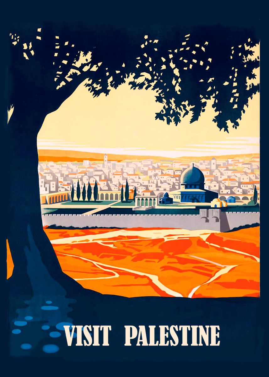 'Palestine' Poster, picture, metal print, paint by Long Shot | Displate