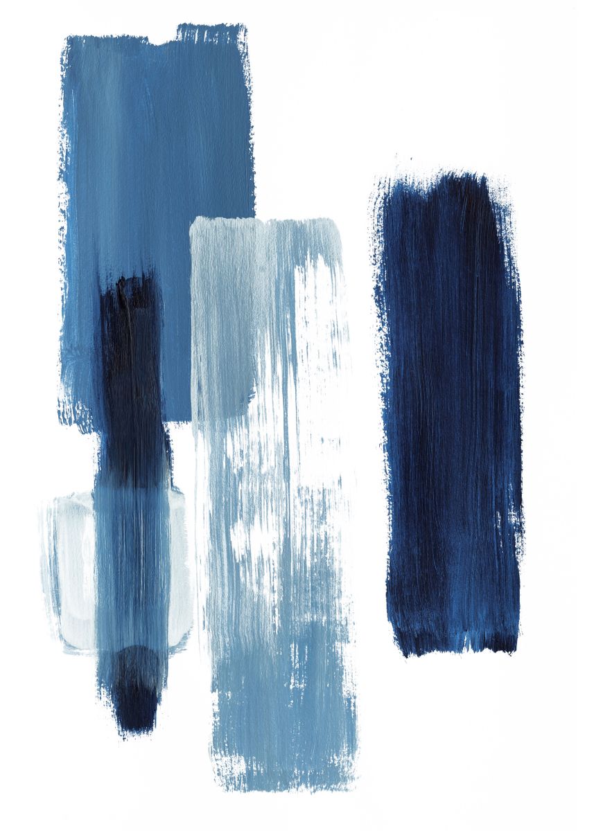 'blue' Poster, picture, metal print, paint by Ela Szczepaniak | Displate