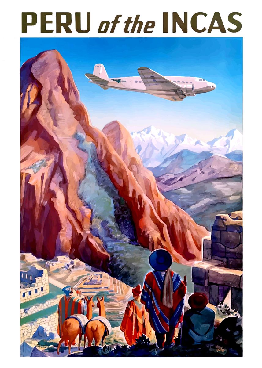 'Peru of the Incas' Poster, picture, metal print, paint by Long Shot ...
