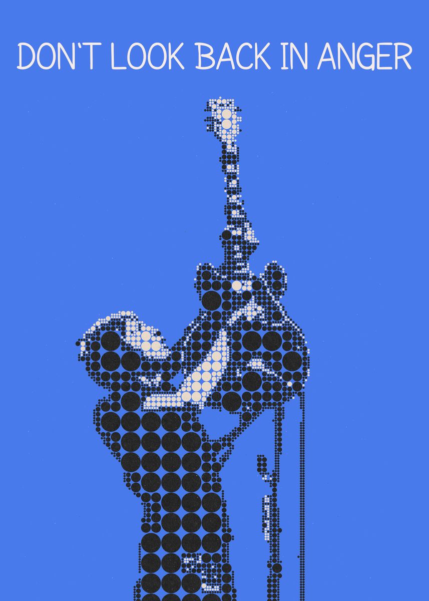 'Dont Look Back In Anger ' Poster, picture, metal print, paint by The ...