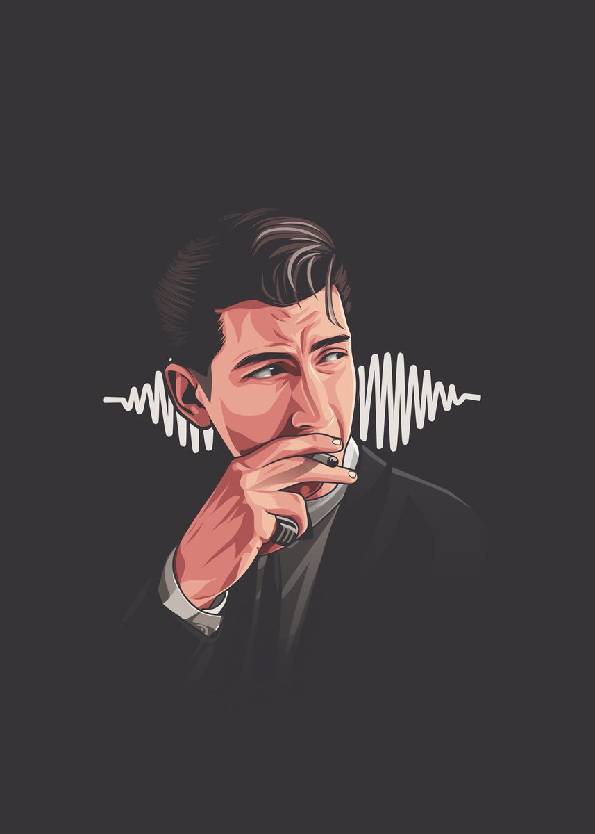 'Alex Turner' Poster, picture, metal print, paint by Rahmat Purnando ...