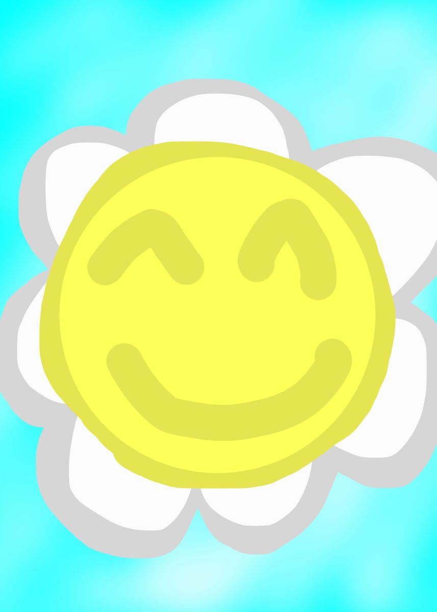 'Happy Daisy' Poster by Cathryn Paulus | Displate