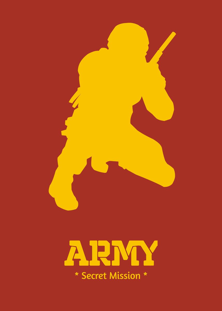 'Secret army poses ' Poster, picture, metal print, paint by Enggar Kw ...