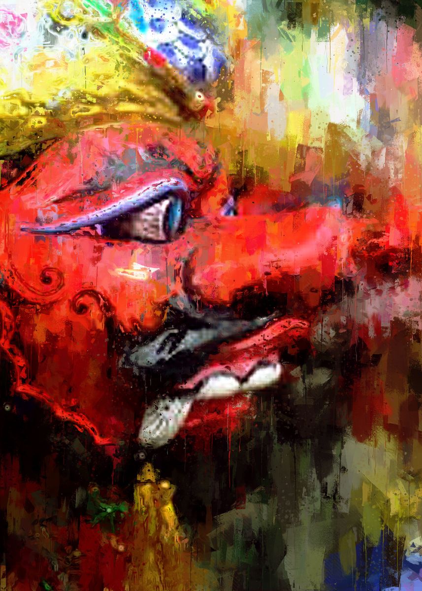 'KING OF BUTA' Poster, picture, metal print, paint by wakwak avika ...