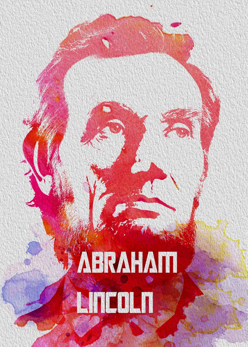 'Abraham Lincoln 2' Poster, picture, metal print, paint by Ignite ...