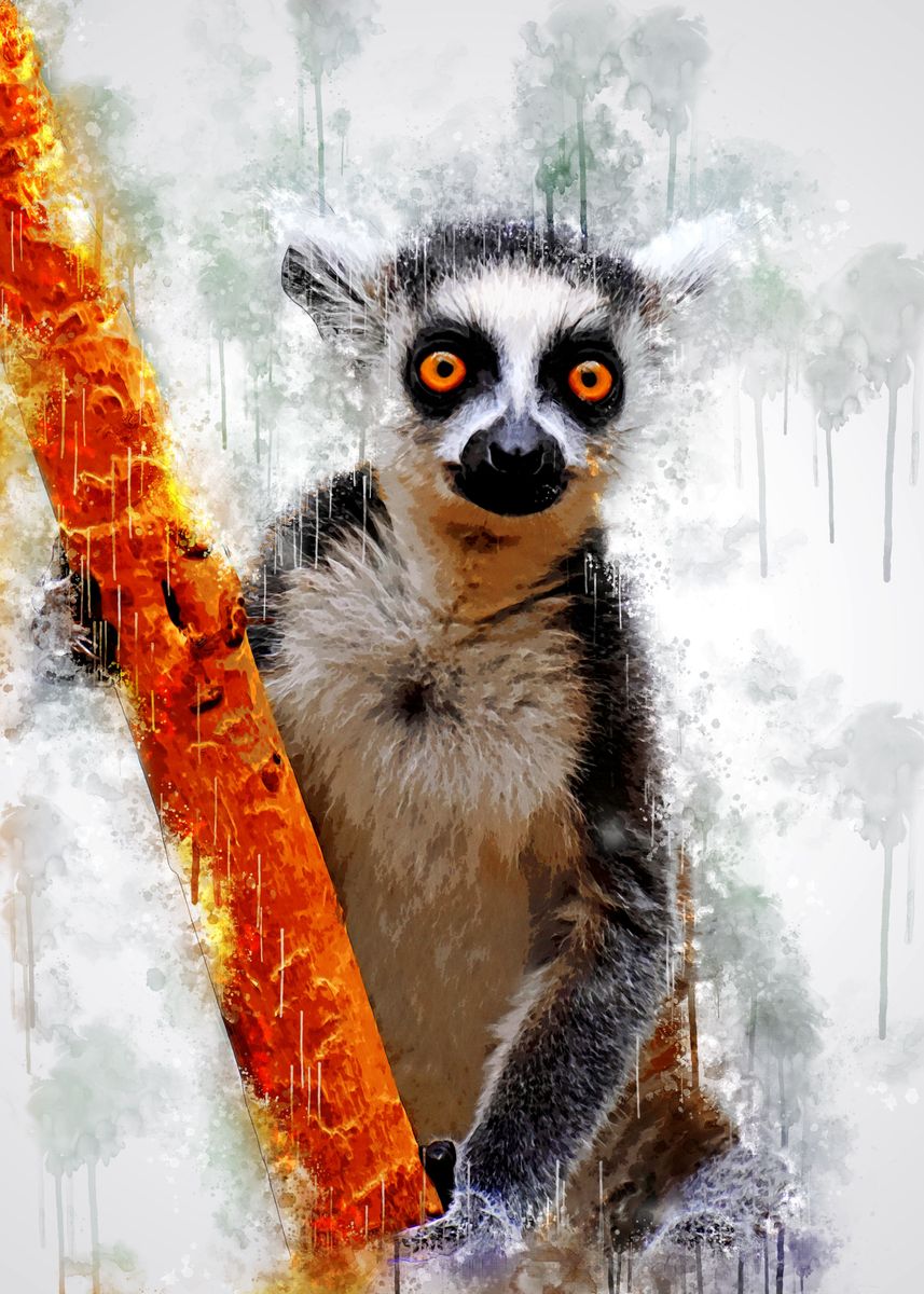 'Lemur' Poster by Cornel Vlad | Displate