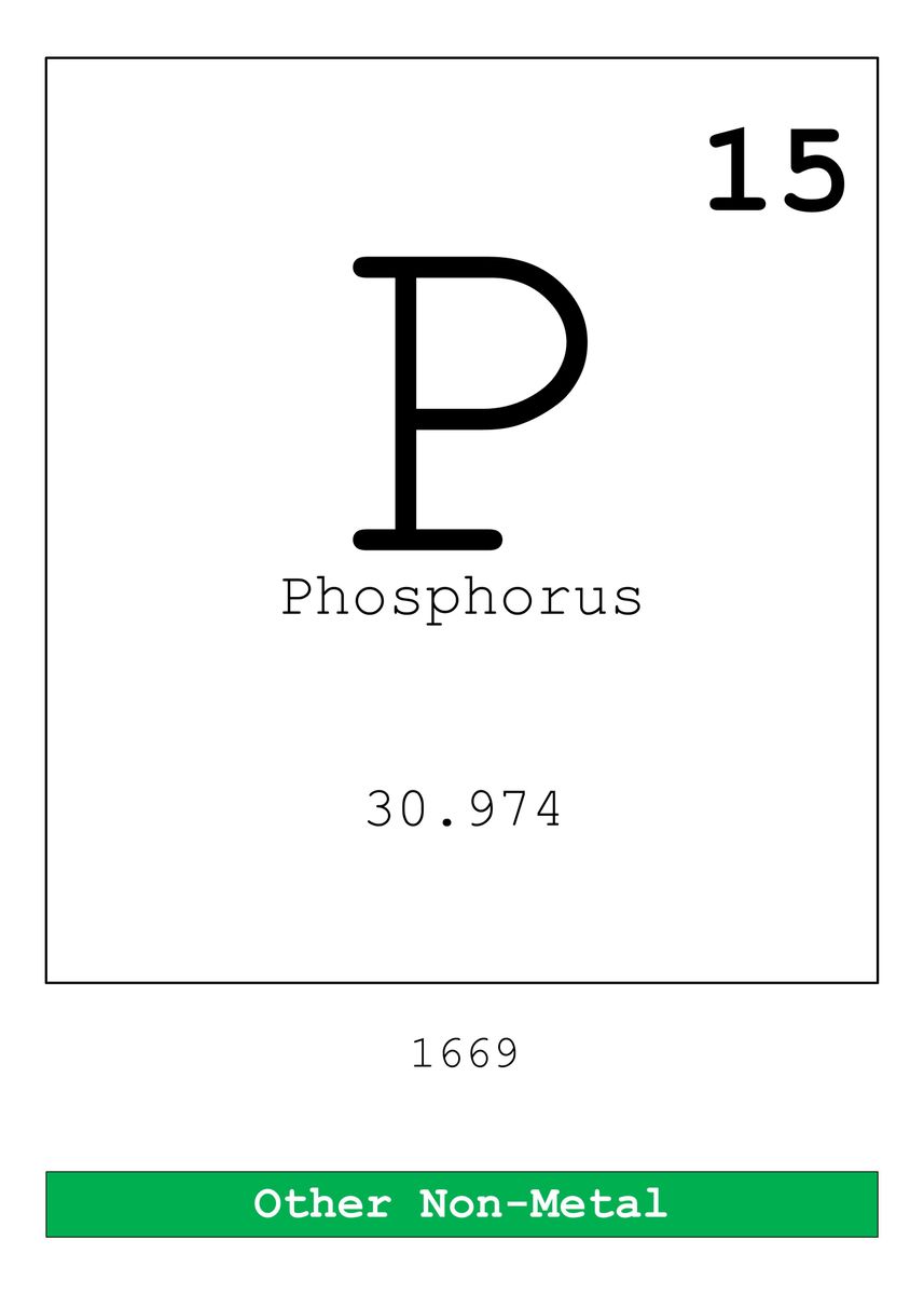 'Phosphorus' Poster, picture, metal print, paint by ChemECool | Displate
