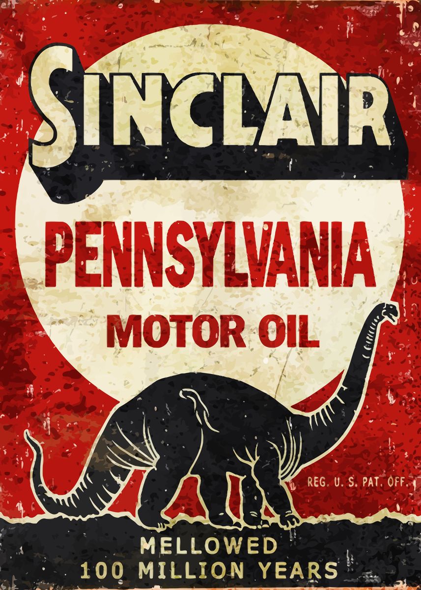 'Vintage Pennsylvania' Poster, picture, metal print, paint by akyanyme dotcom | Displate