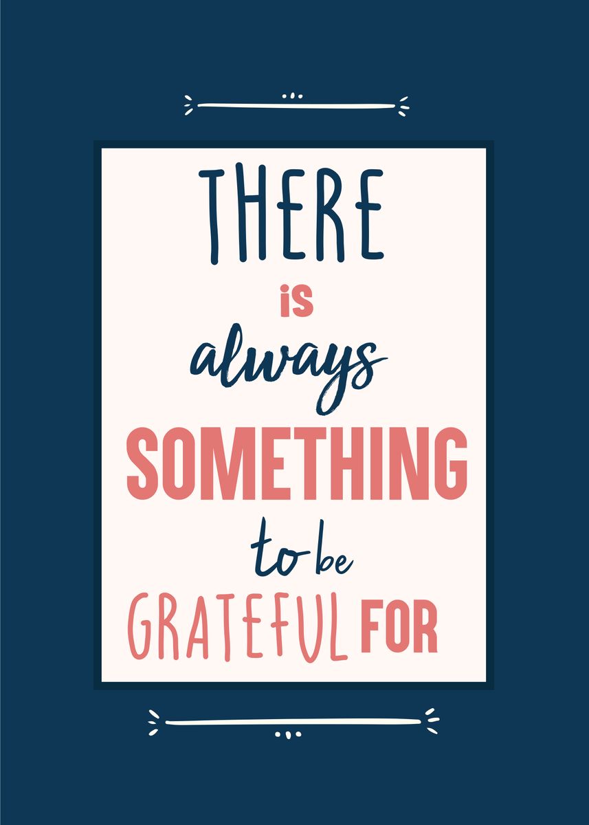 'grateful' Poster by Daur Studio | Displate