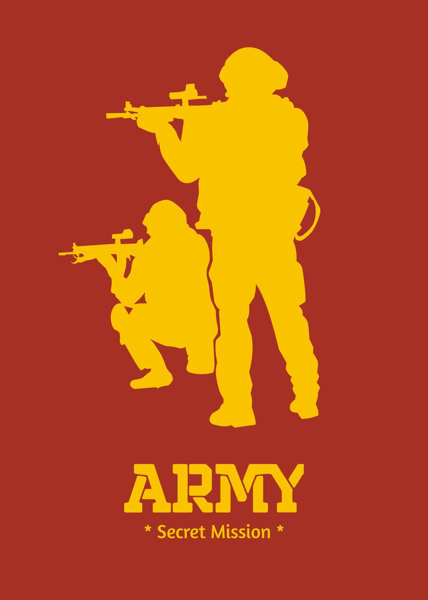 'Secret army mission' Poster by Enggar Kw | Displate