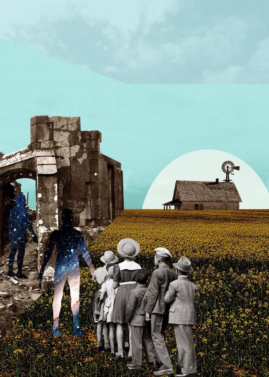 'Standing in line' Poster by Michal Eyal | Displate