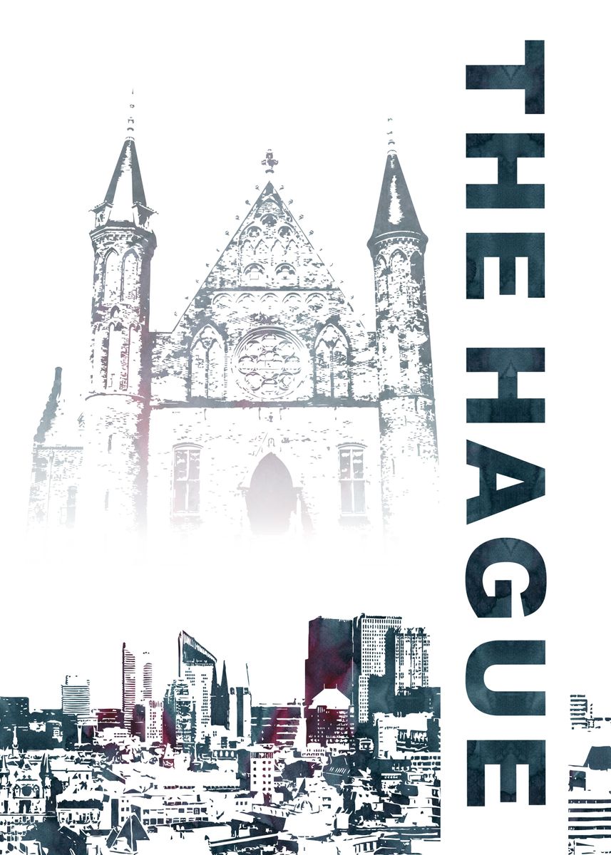 'The Hague' Poster, picture, metal print, paint by Printed Artings ...