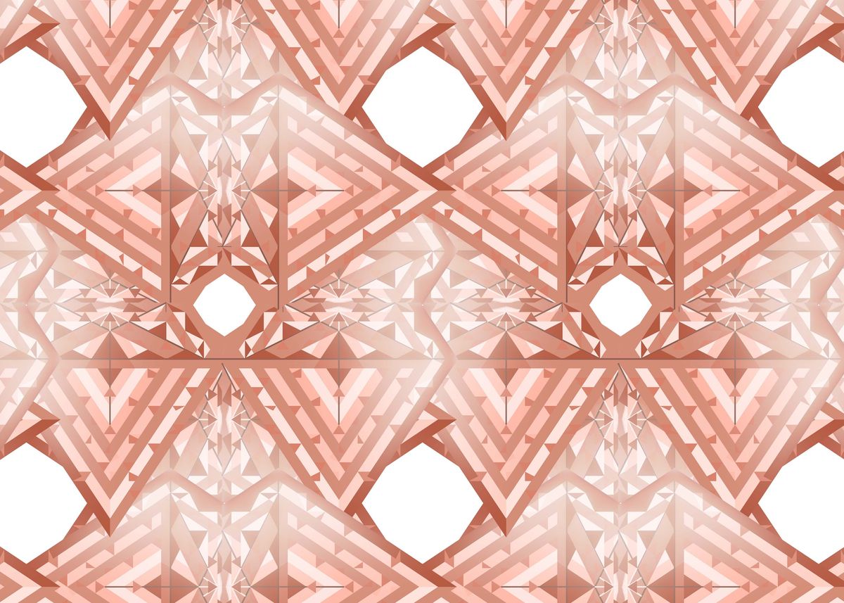 'Copper diamond big circles' Poster by wagnerps | Displate