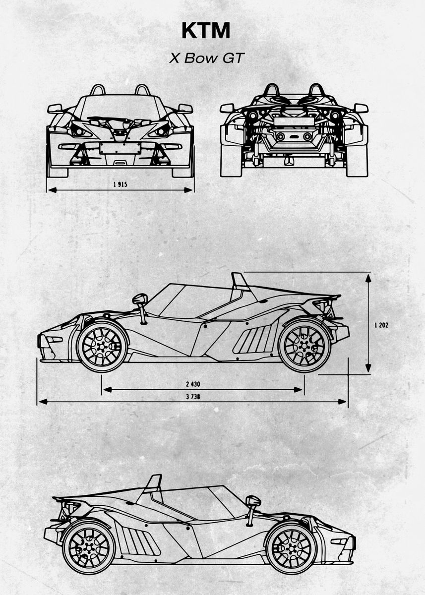 'No256 KTM X Bow GT' Poster, picture, metal print, paint by Xavier ...