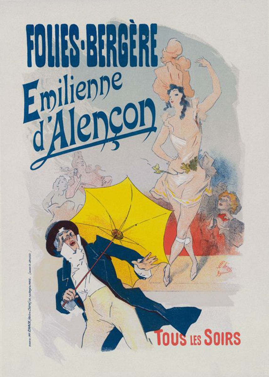 'Folies Bergere' Poster, picture, metal print, paint by stikeo | Displate