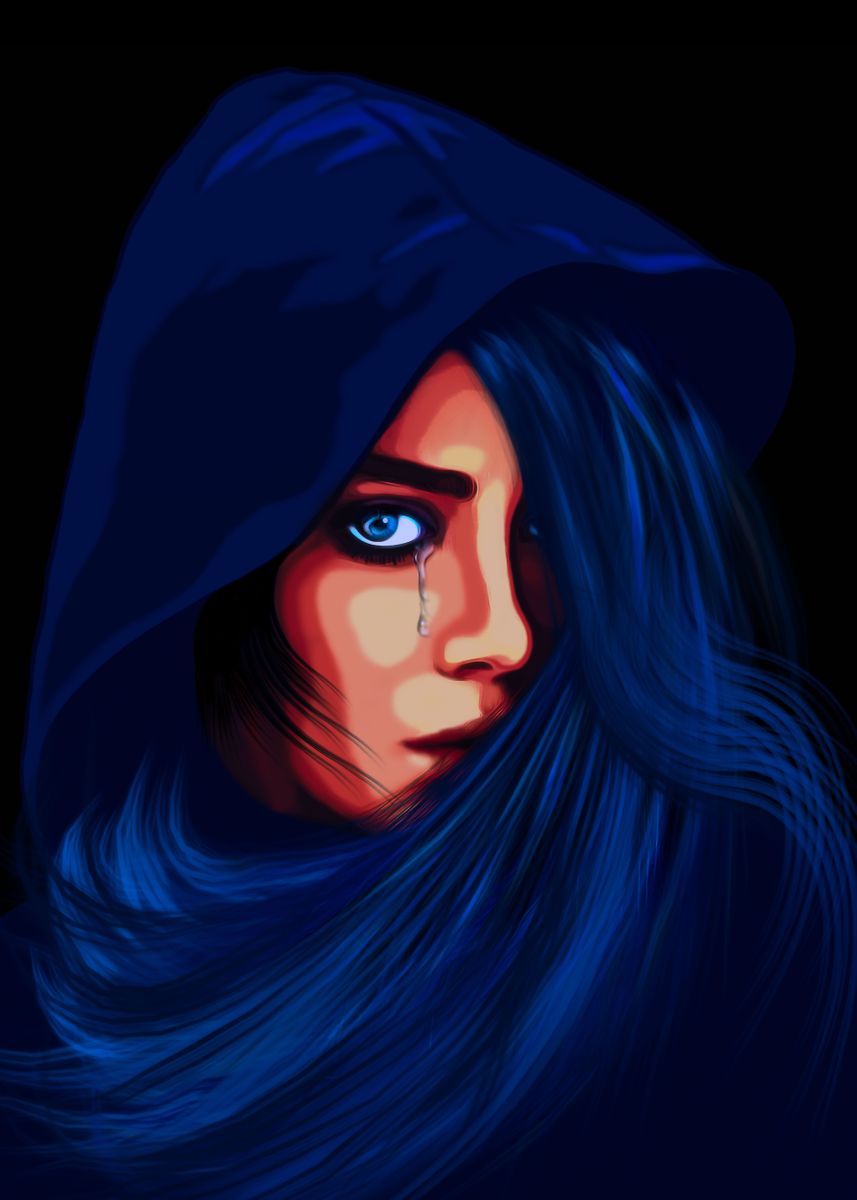 'Requiem in Blue' Poster by Andreas AK | Displate
