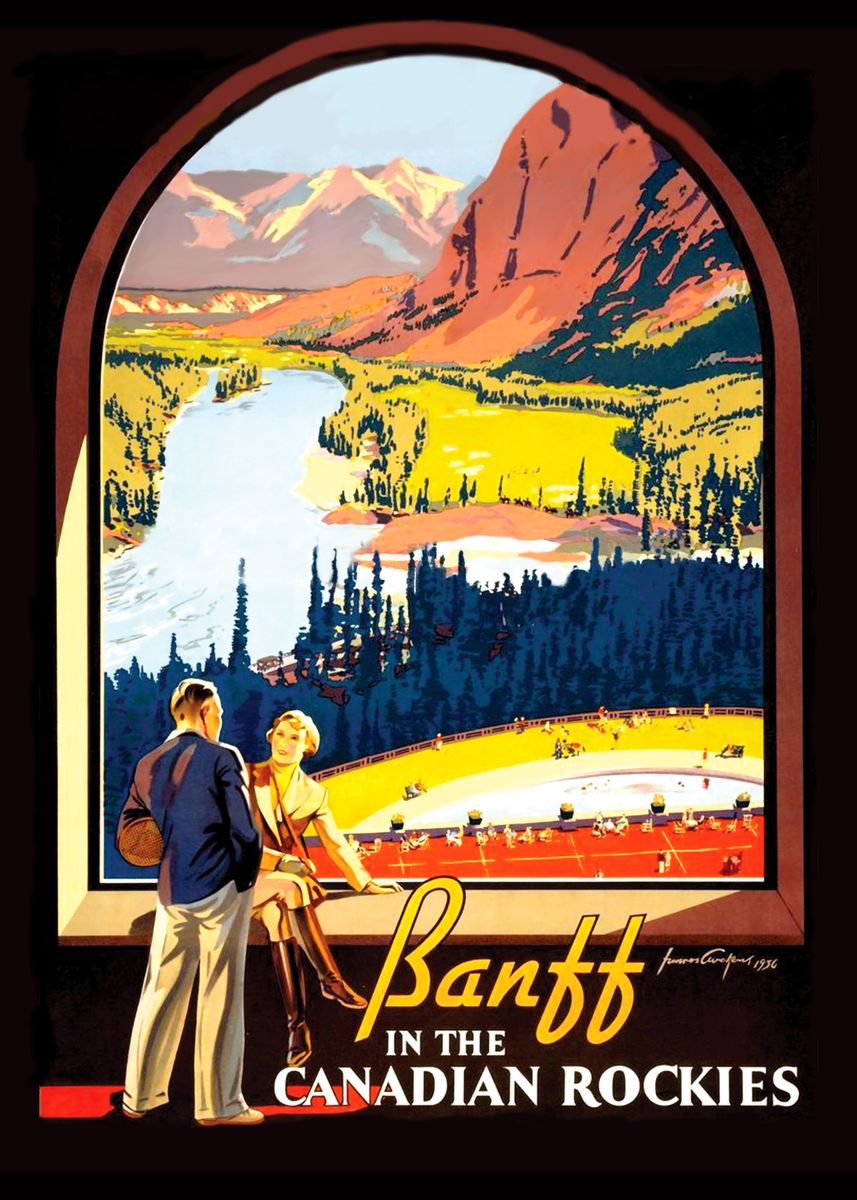 'Banff National Park Canada' Poster, picture, metal print, paint by ...