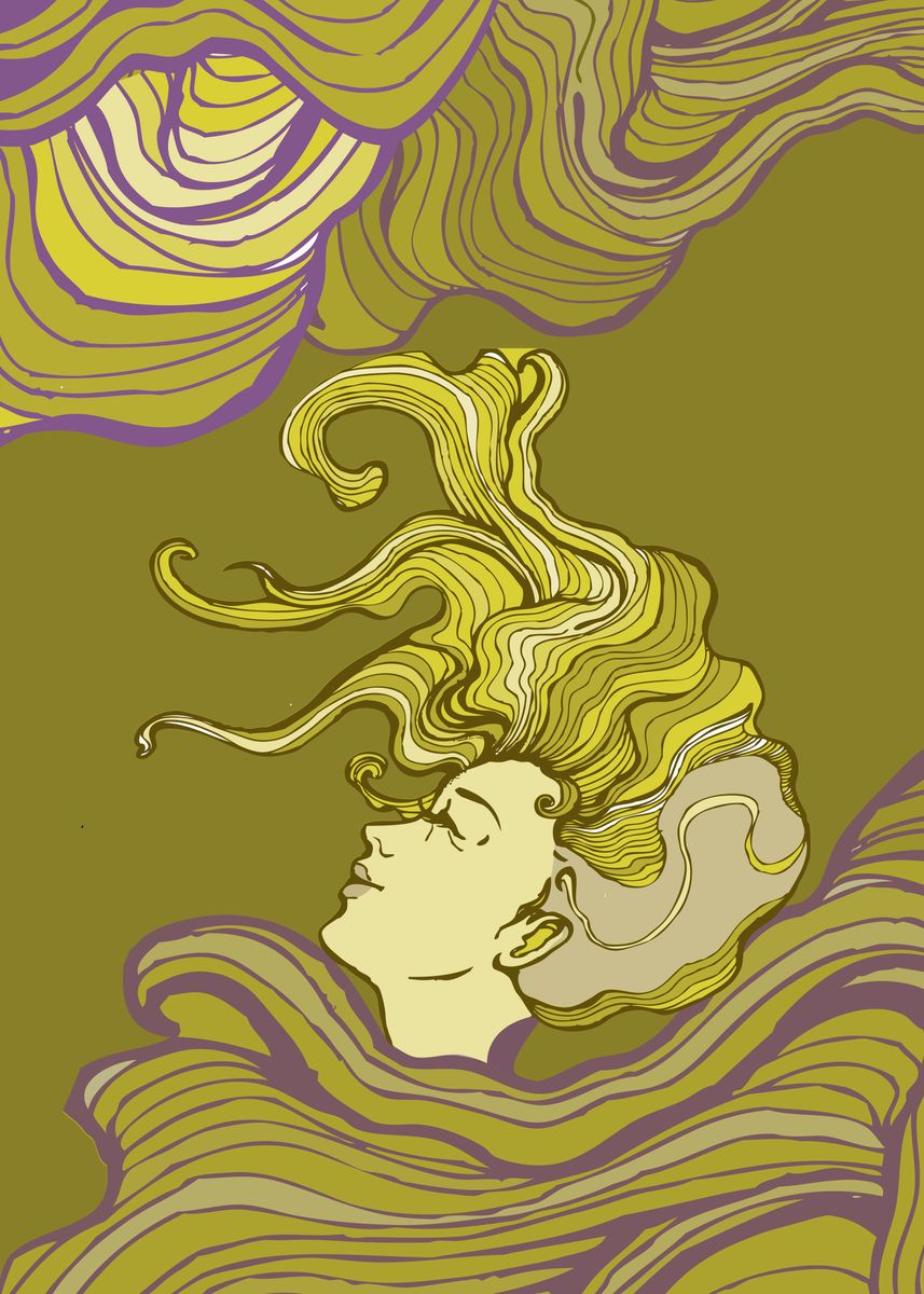 'Hair Freedom' Poster by Elif Karabulut | Displate