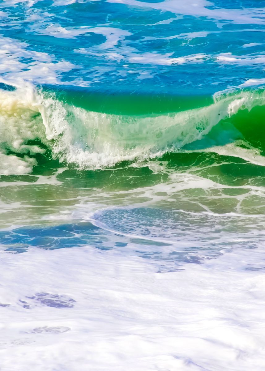 'Sea Wave' Poster, picture, metal print, paint by Stunning Wallpapers ...