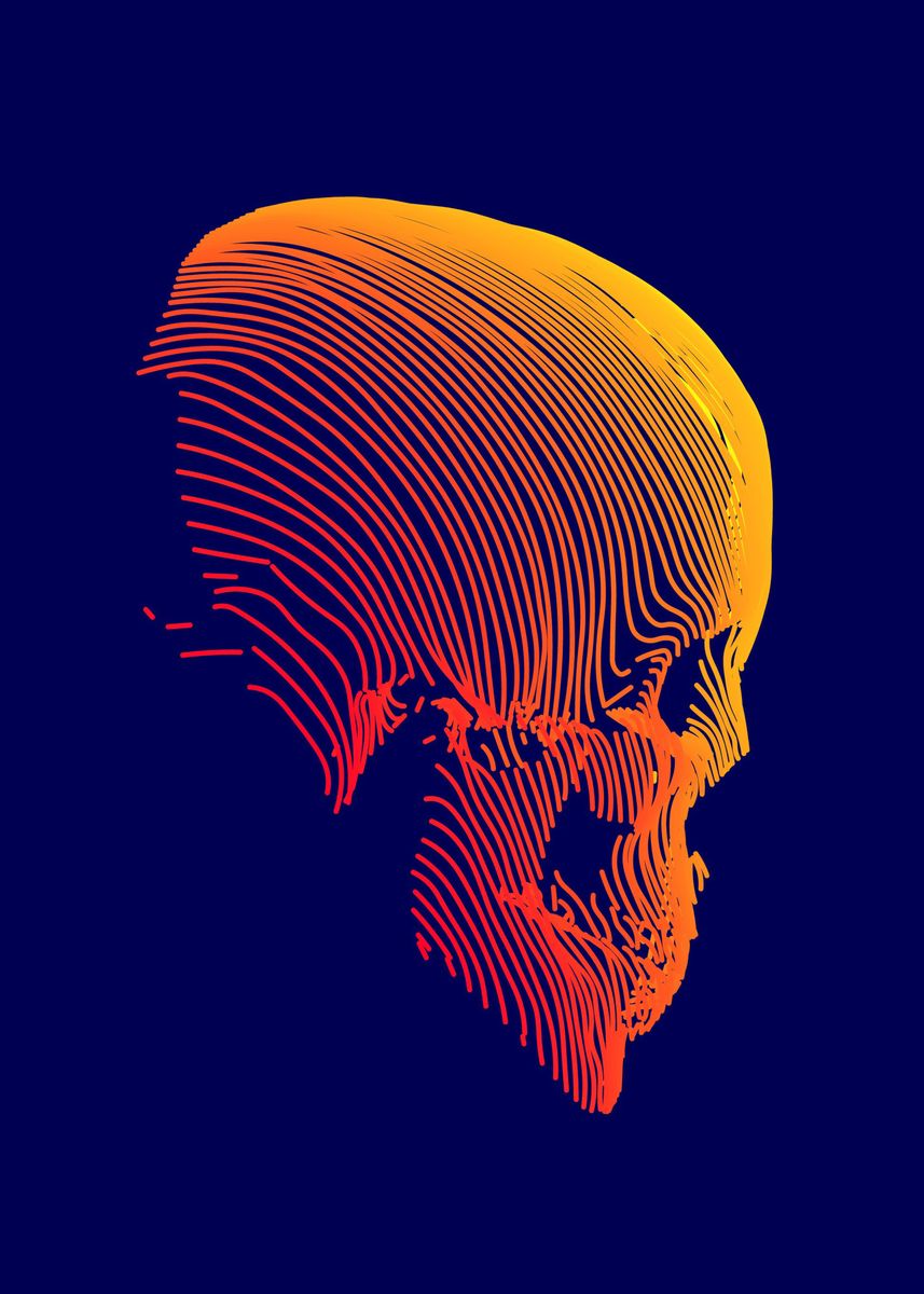 'SKULL' Poster by Turie Art | Displate