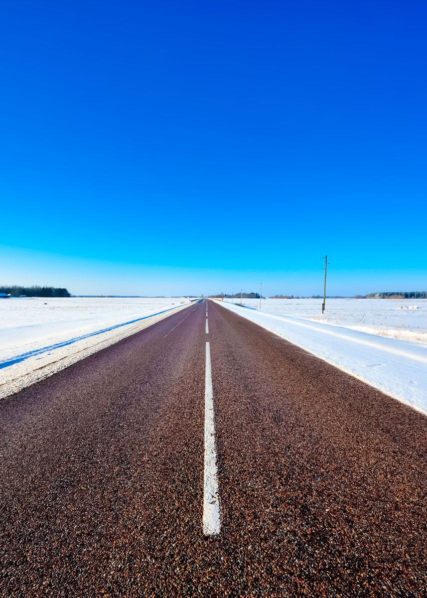 'Classic Winter Scene Of A ' Poster, picture, metal print, paint by ...