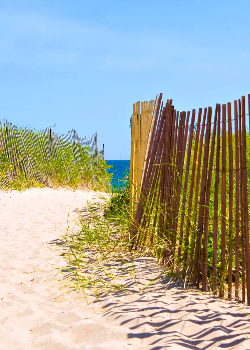 'Beach Entrance' Poster by Stunning Wallpapers | Displate