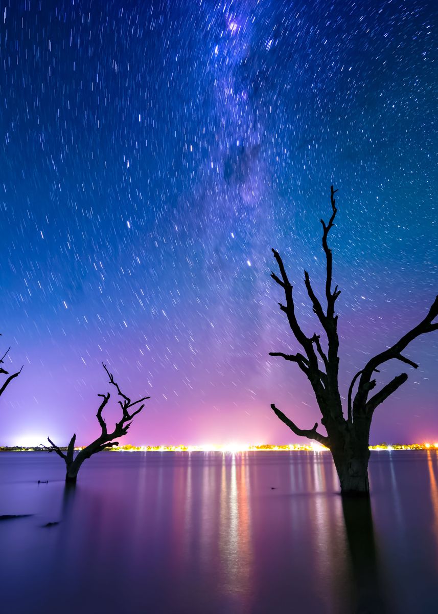 'Night Sky' Poster by Stunning Wallpapers | Displate