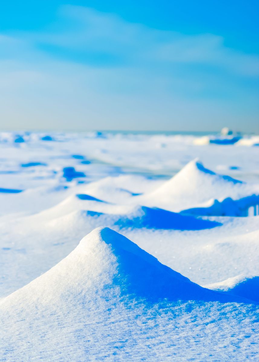 'Ice Desert Winter Landscap' Poster, picture, metal print, paint by ...