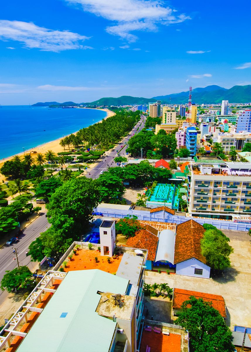 'Beach Scene Tropics Pacifi' Poster, picture, metal print, paint by ...