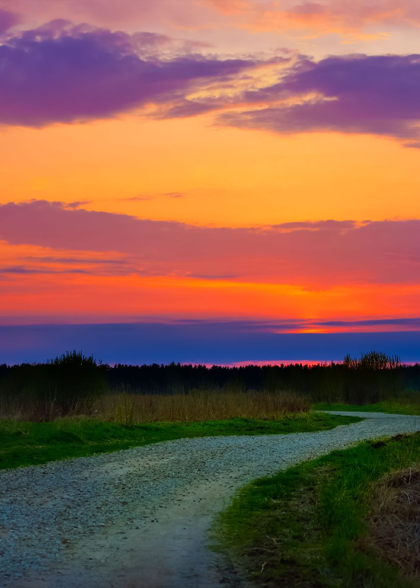 'Classic Countryside Landsc' Poster by Stunning Wallpapers | Displate