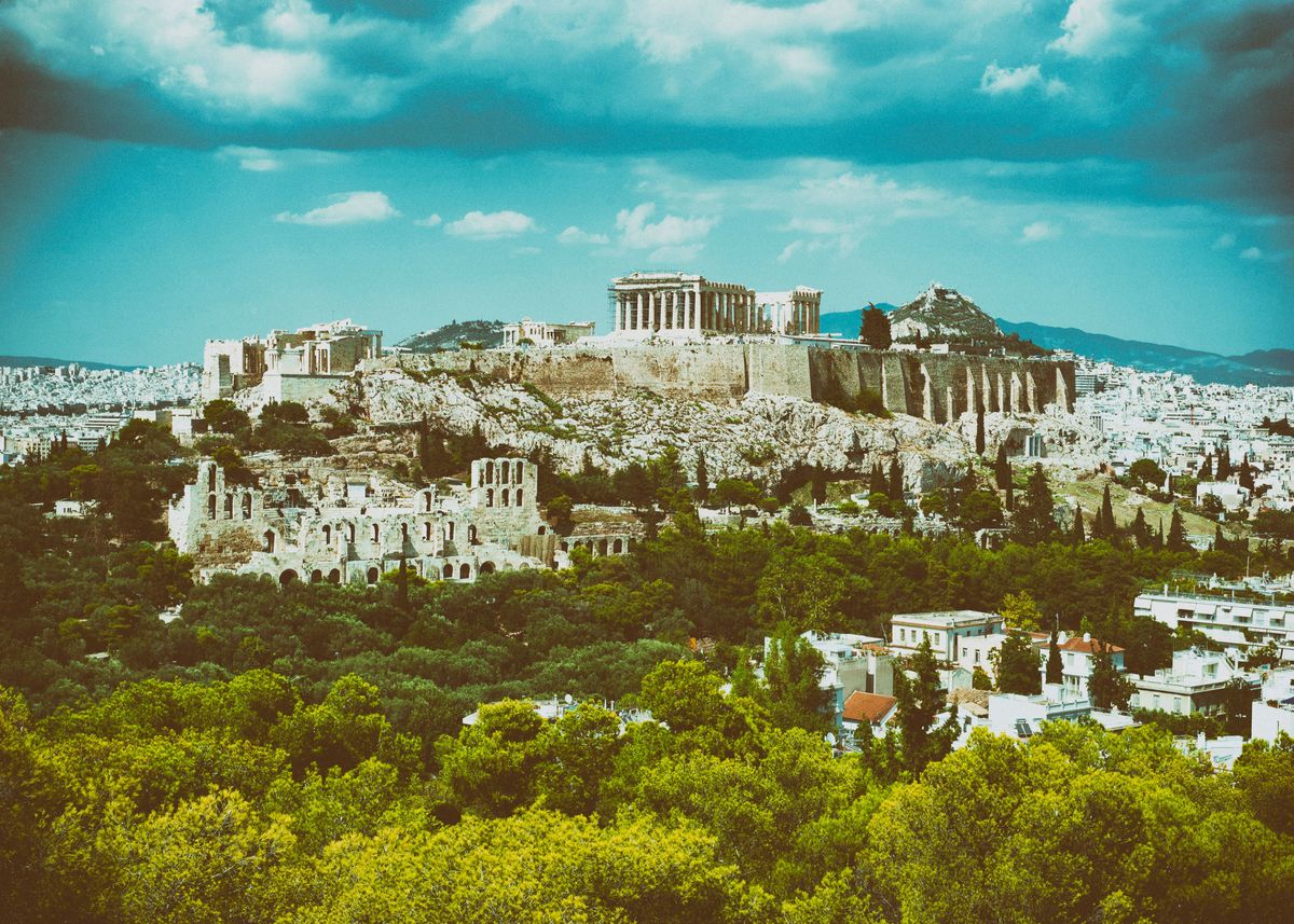 'Acropolis ' Poster by Ves Jako | Displate