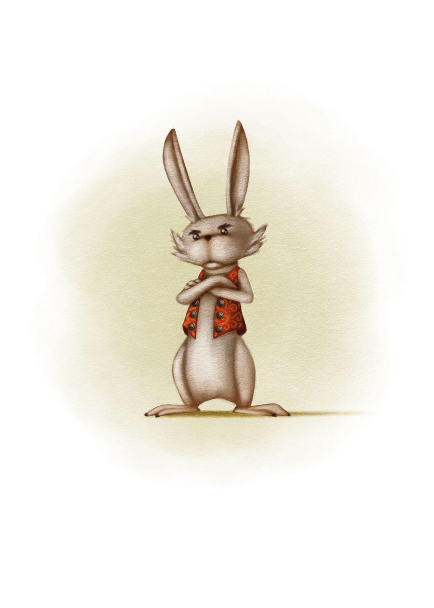 'Hare' Poster by Roberto Capanna | Displate