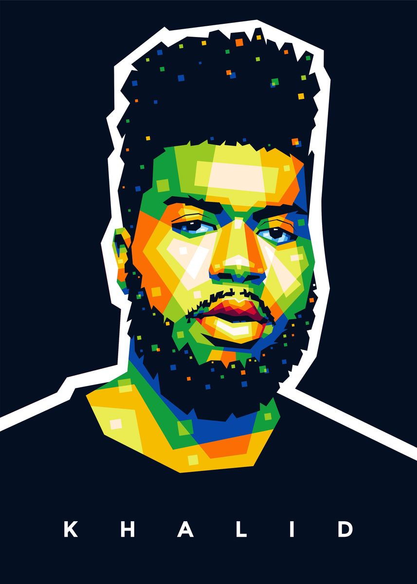 'Khalid' Poster, picture, metal print, paint by meekameel | Displate