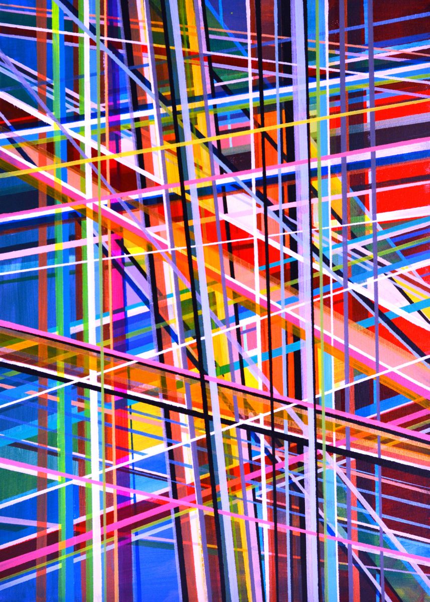 'Traffic Trouble II ' Poster, picture, metal print, paint by Pieter ...