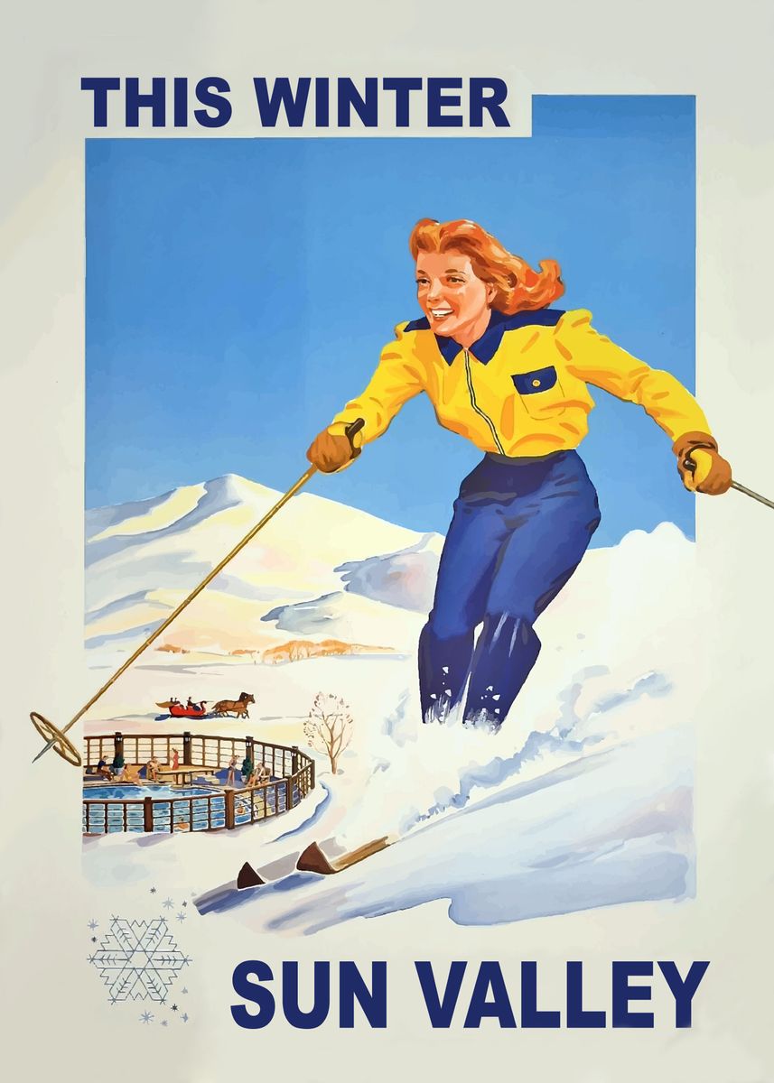 'Sun Valley' Poster, picture, metal print, paint by Long Shot | Displate