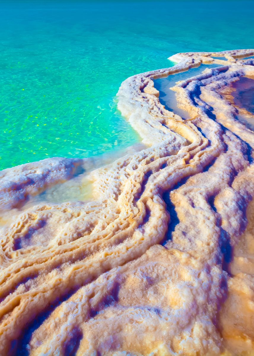 'Texture Of Dead Sea Salty ' Poster, picture, metal print, paint by ...