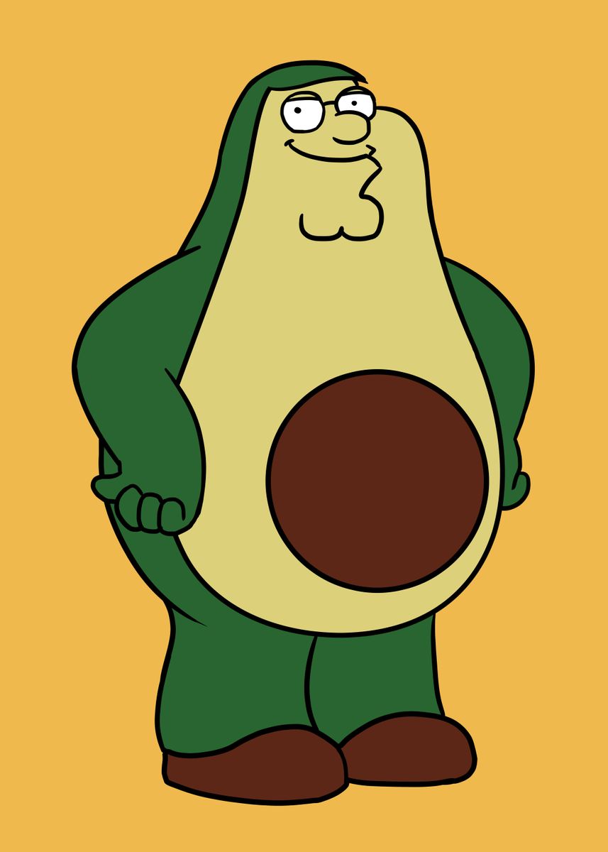 'Avocado Griffin' Poster, picture, metal print, paint by Alberto Perez ...