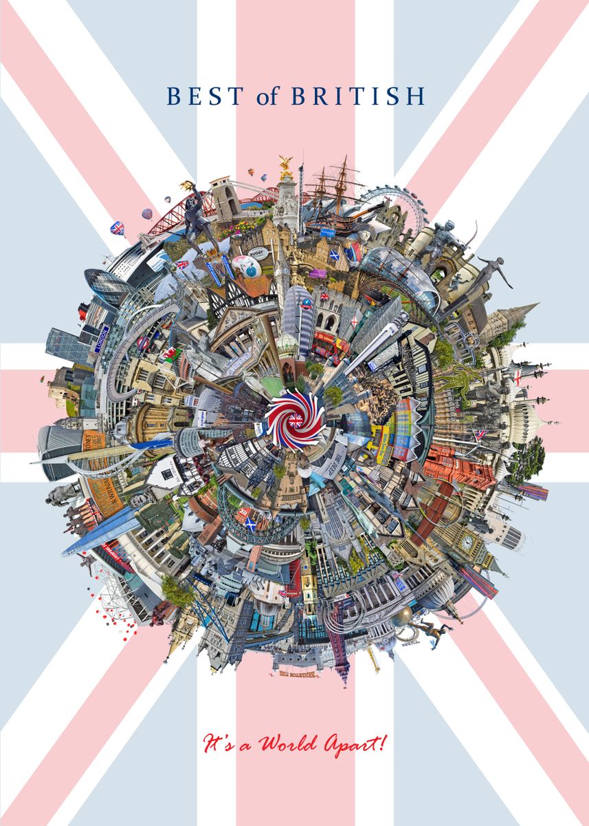 'The British Isles' Poster by Mike Pratt | Displate