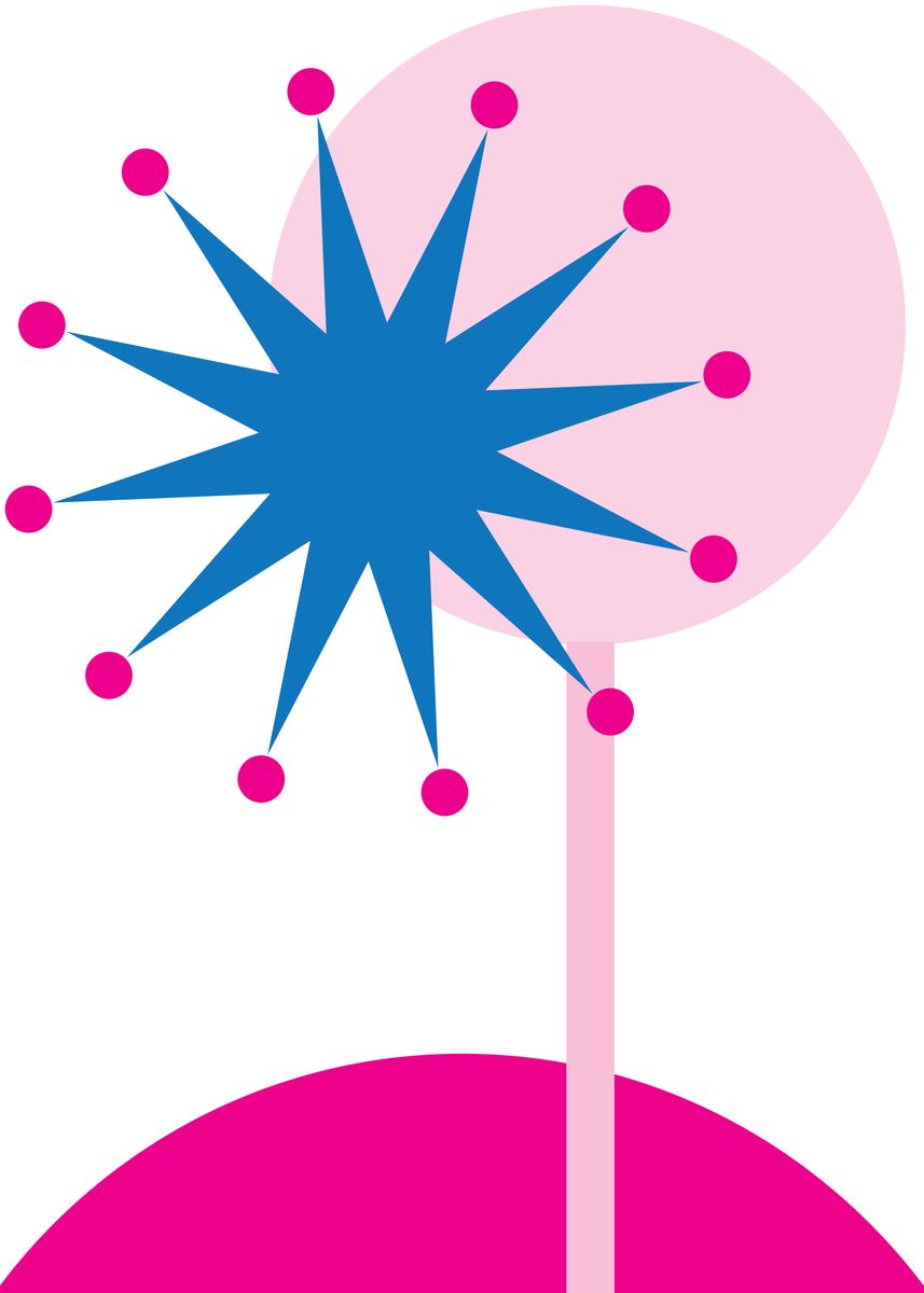 'Starry Flower' Poster, picture, metal print, paint by Milko Cicmil ...