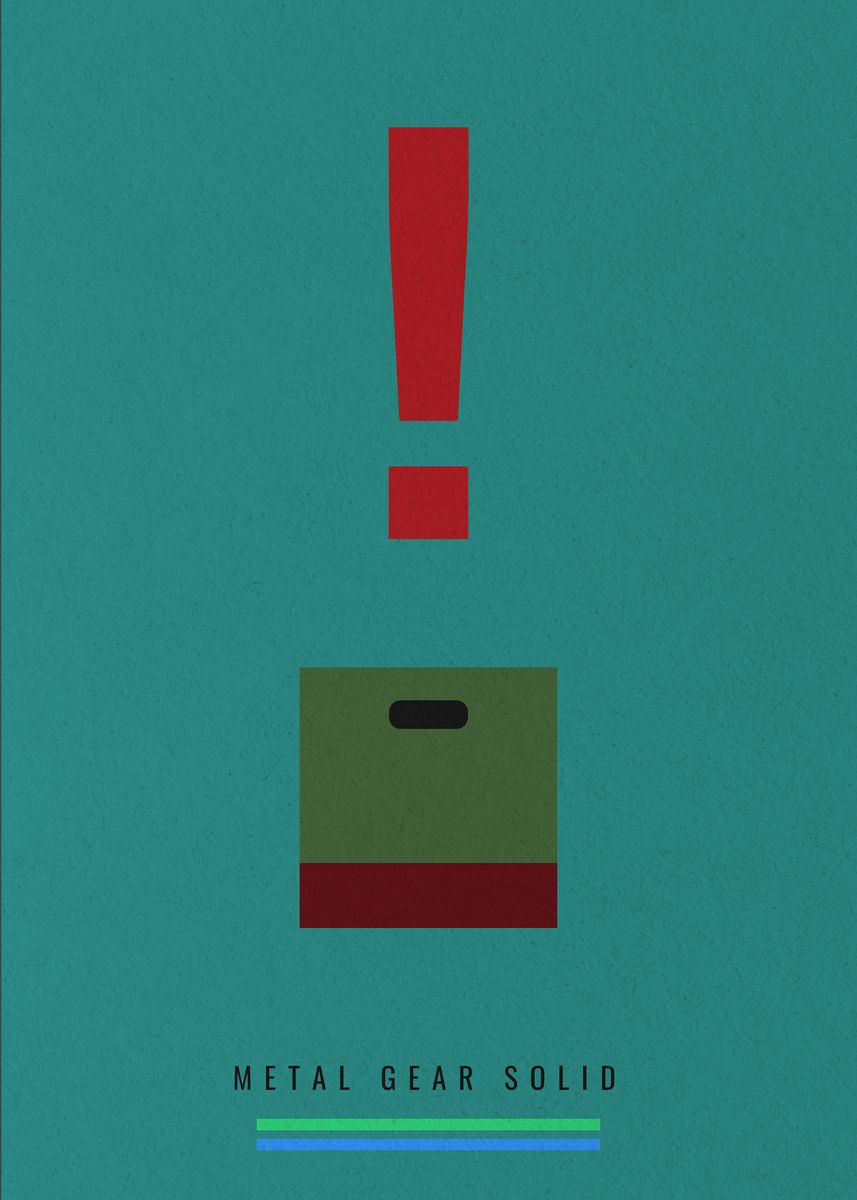 'Minimalistic Video Game' Poster, picture, metal print, paint by Night ...