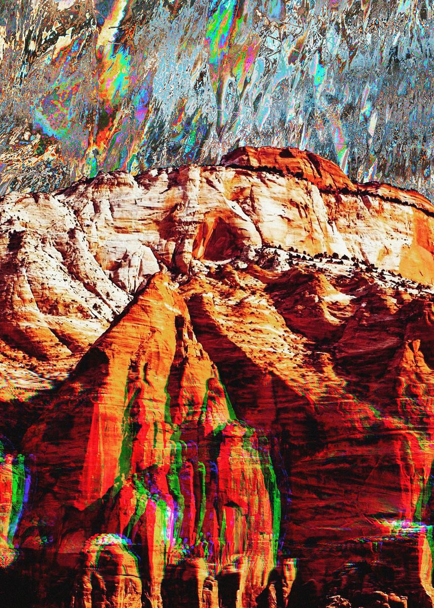 'Inconsistent Realities' Poster, picture, metal print, paint by iXN ...